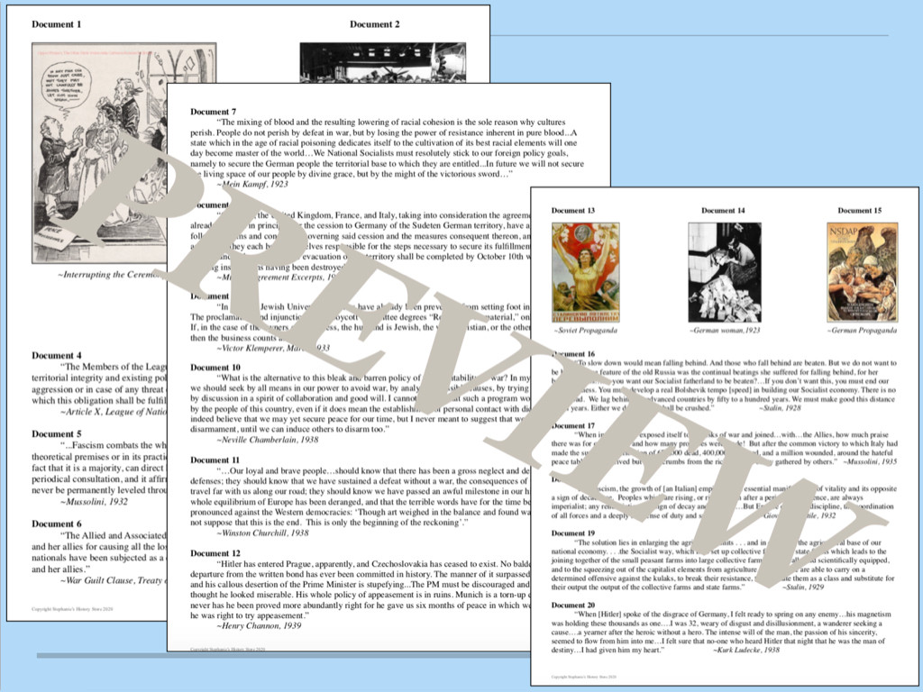 Europe Between the Wars BUNDLE