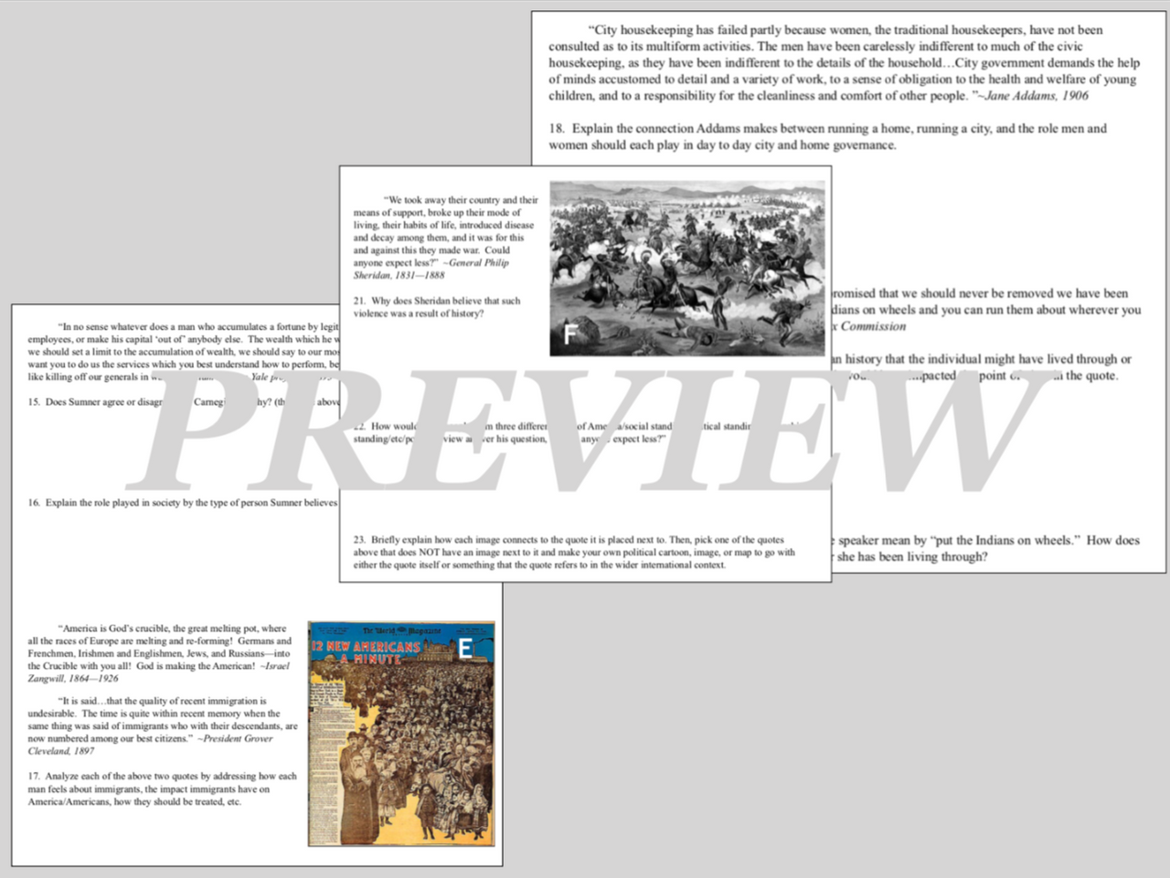 The Gilded Age Quote and Image Analysis