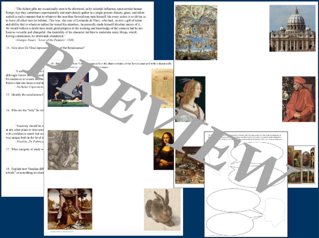 The Renaissance Quote and Image Analysis