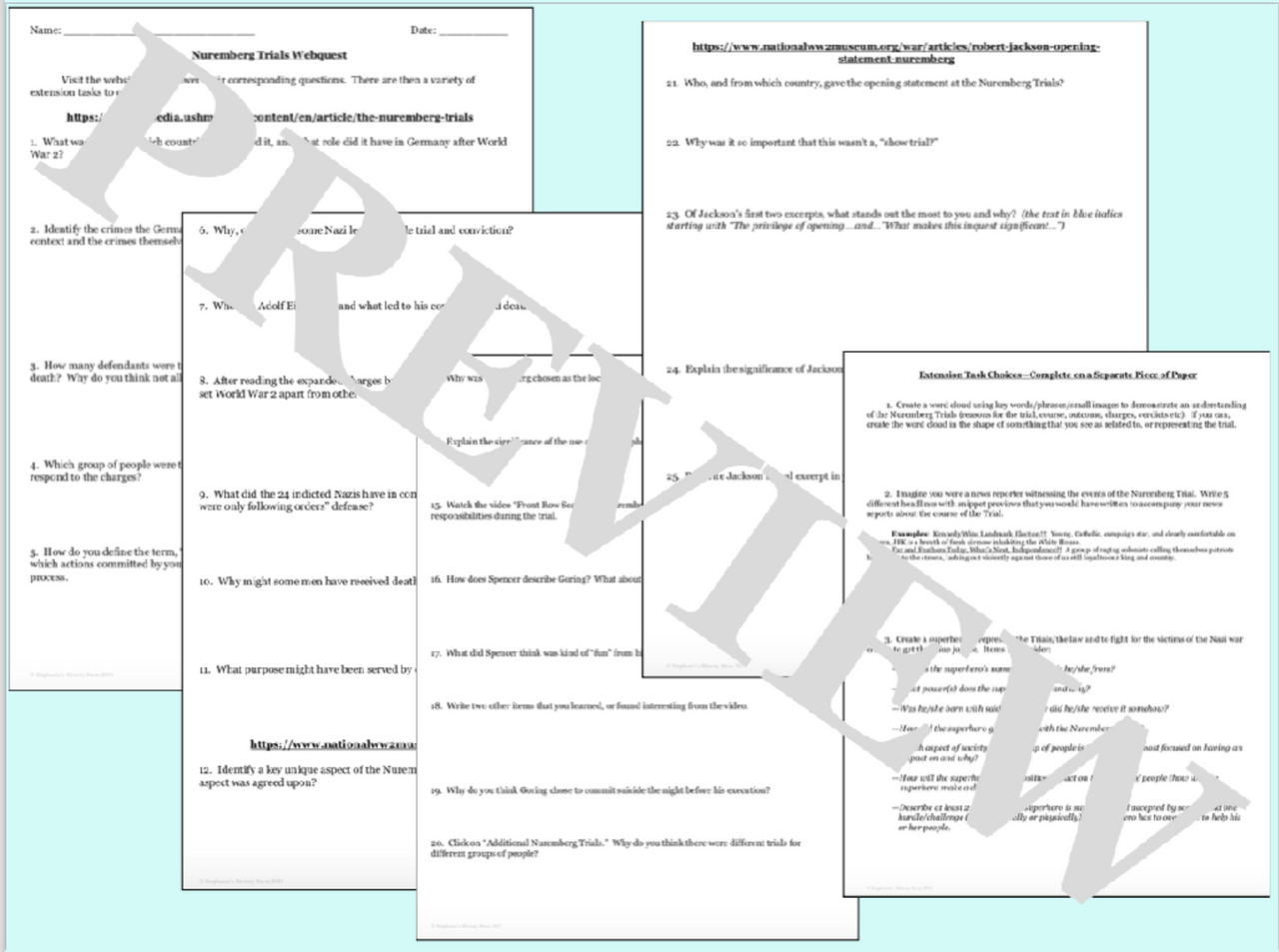 The Nuremberg Trials Webquest