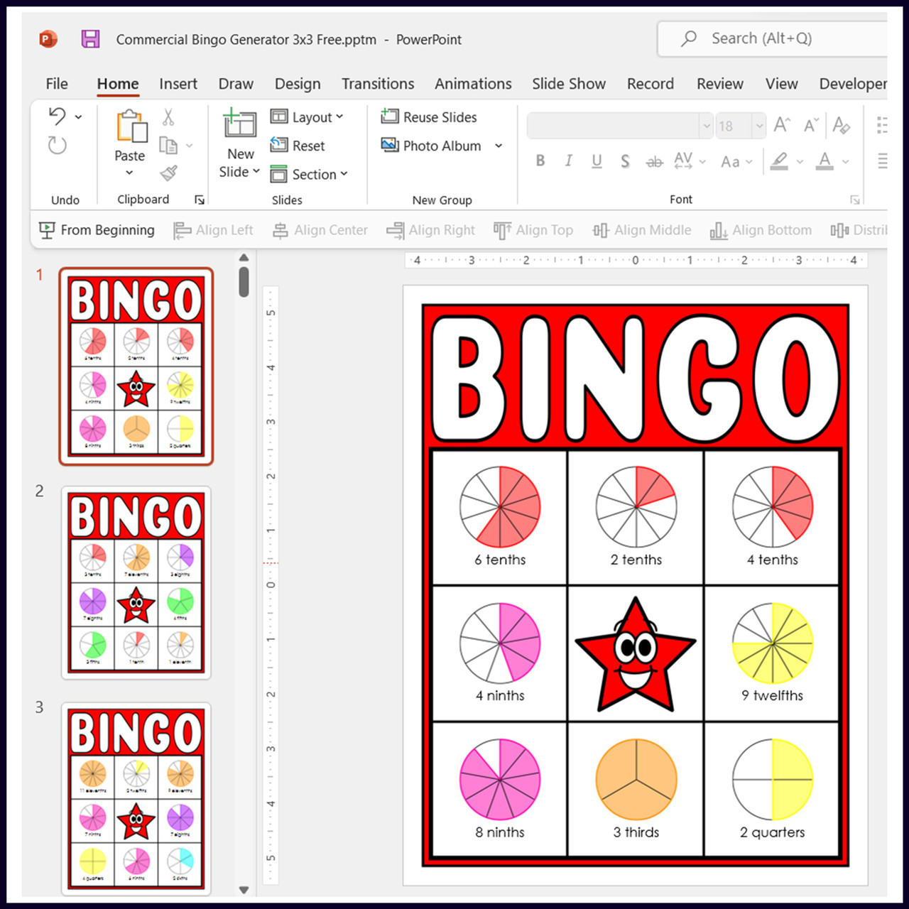 Personal Use Bingo Generator - Bingo Game Creator