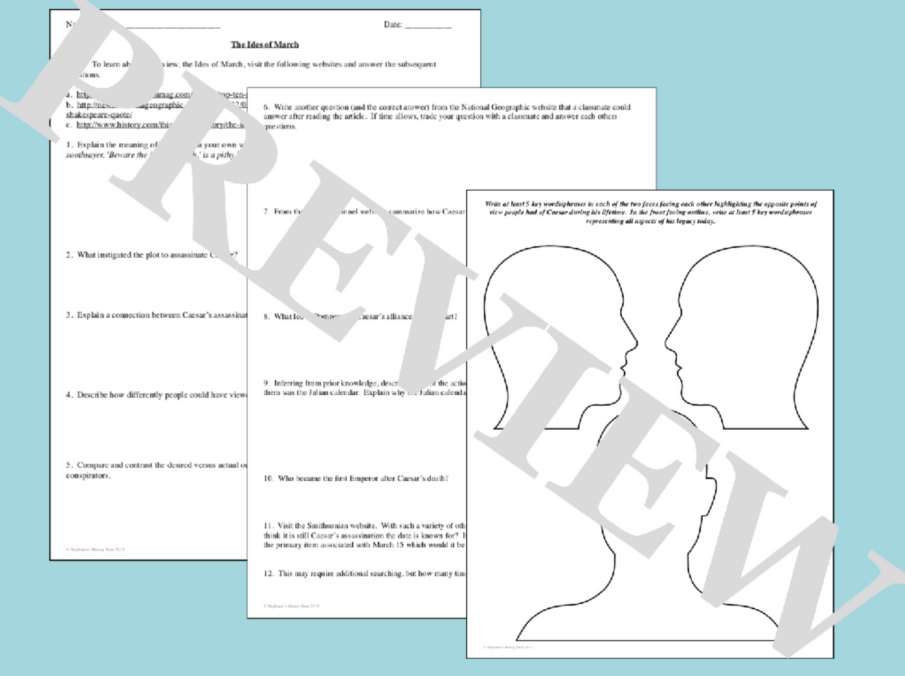 The Ides of March Webquest