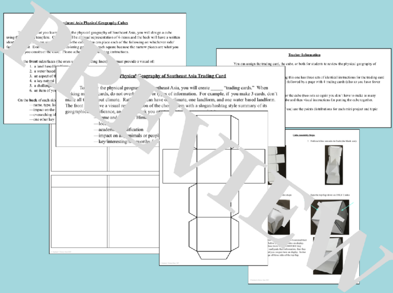 Southeast Asia's Physical Geography Mini Projects