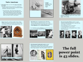 The Roaring 1920s PowerPoint