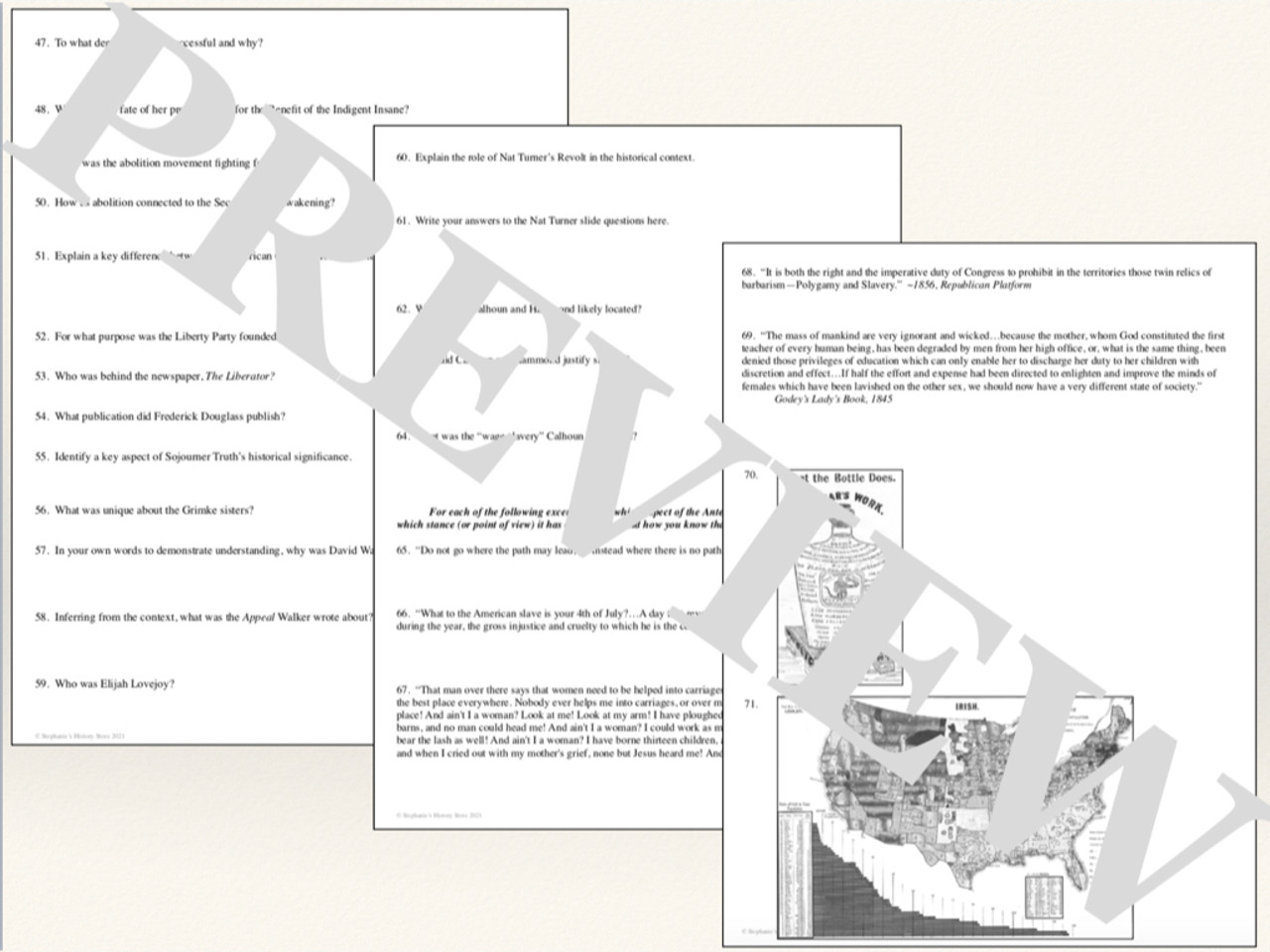Antebellum Era PowerPoint and Note Guide
