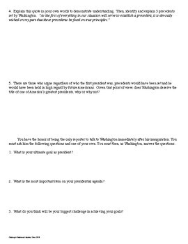 President George Washington Review Activity