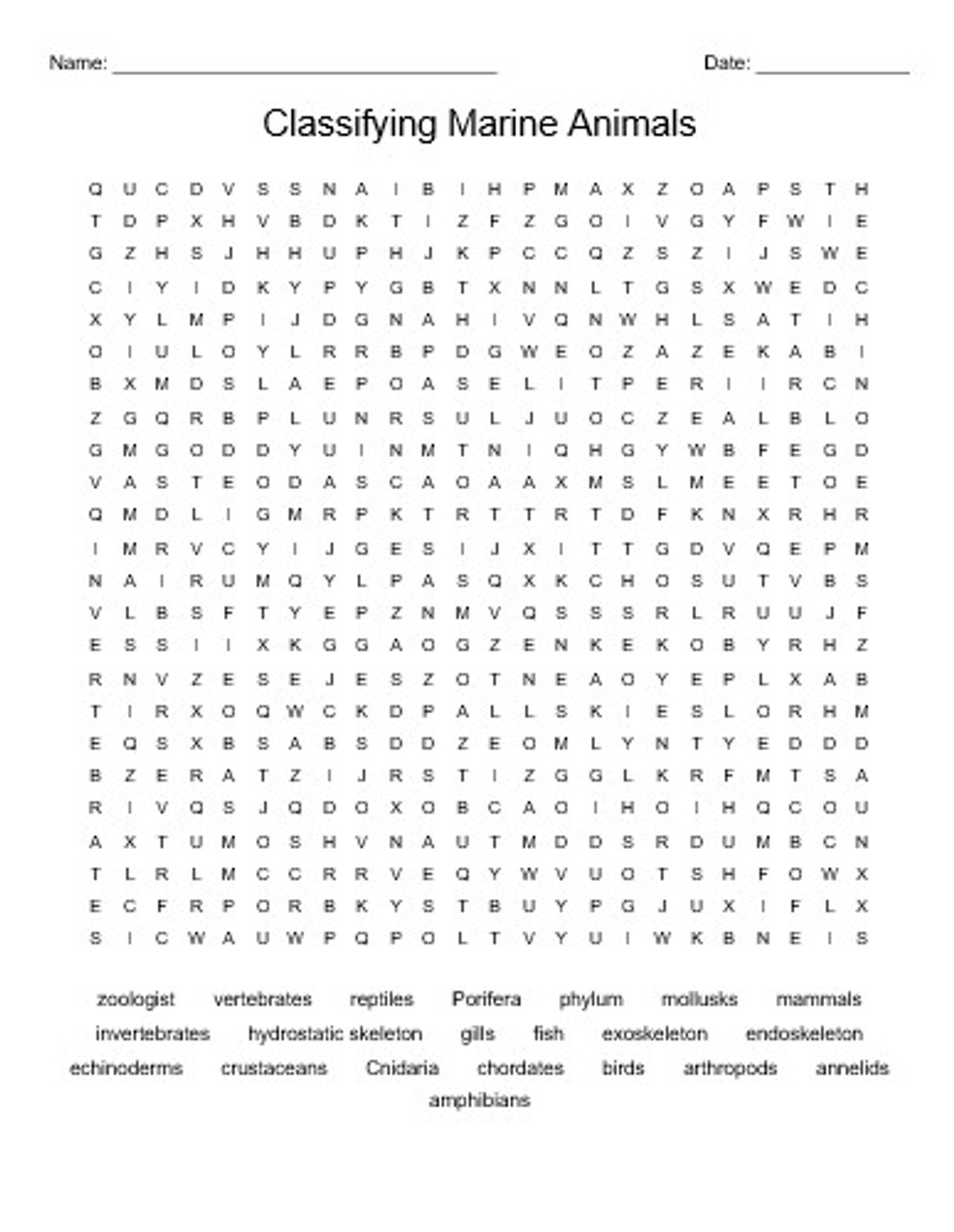 Aquatic or Marine Science Vocabulary Word Search Bundle - Amped Up Learning