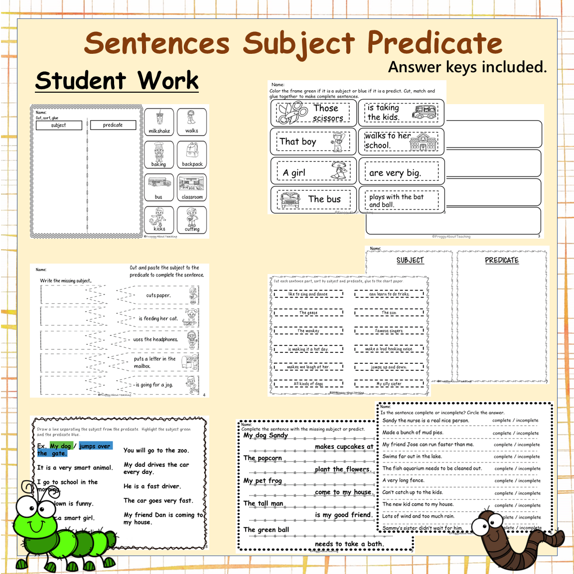 Subject Predicate Sentences