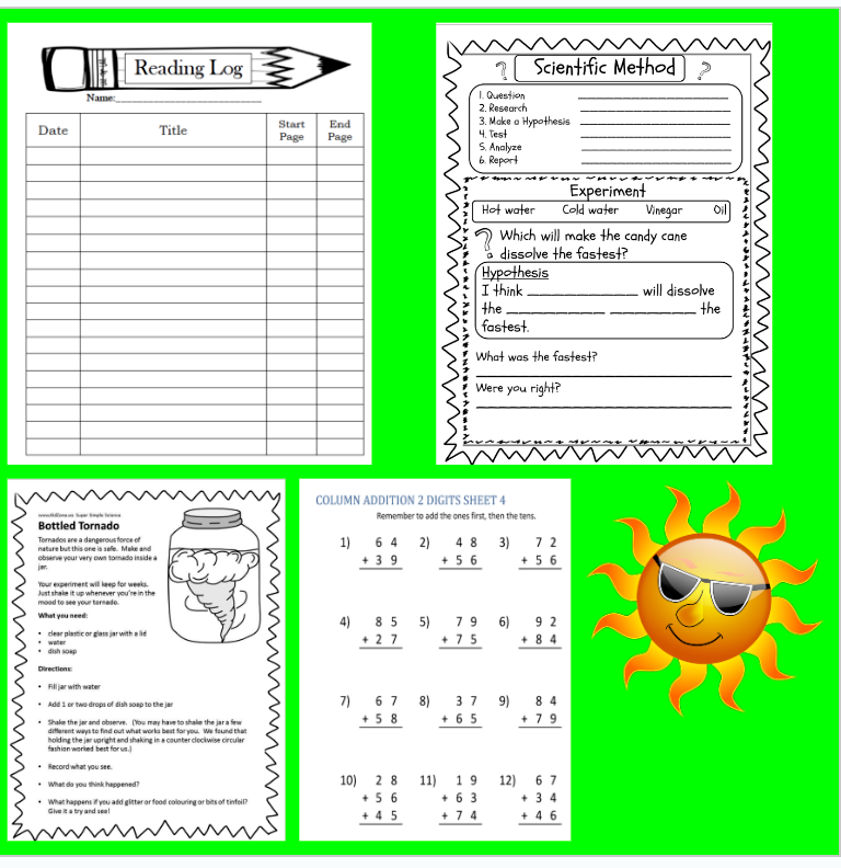 SUMMER ENRICHMENT PACKET: ALL SUBJECTS GRADES 2-4 - Amped Up Learning