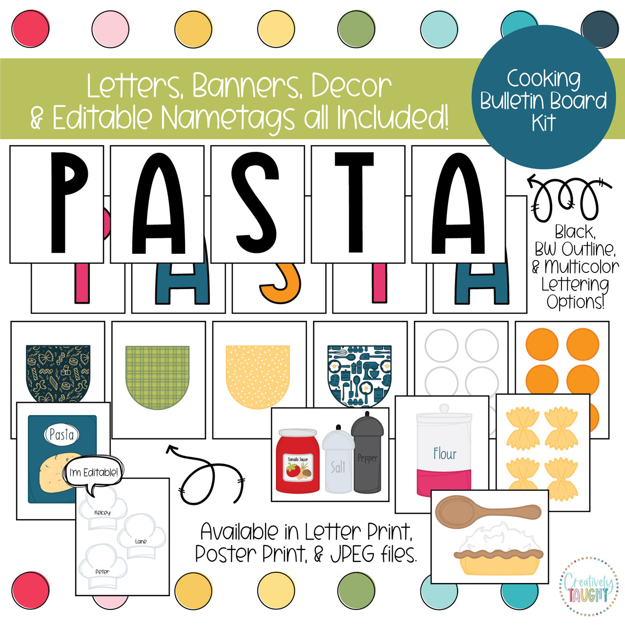 Cooking - Home Economics Bulletin Board Kit - Amped Up Learning
