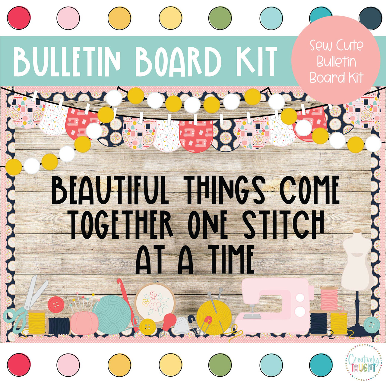 Sewing Bulletin Board Kit - Amped Up Learning