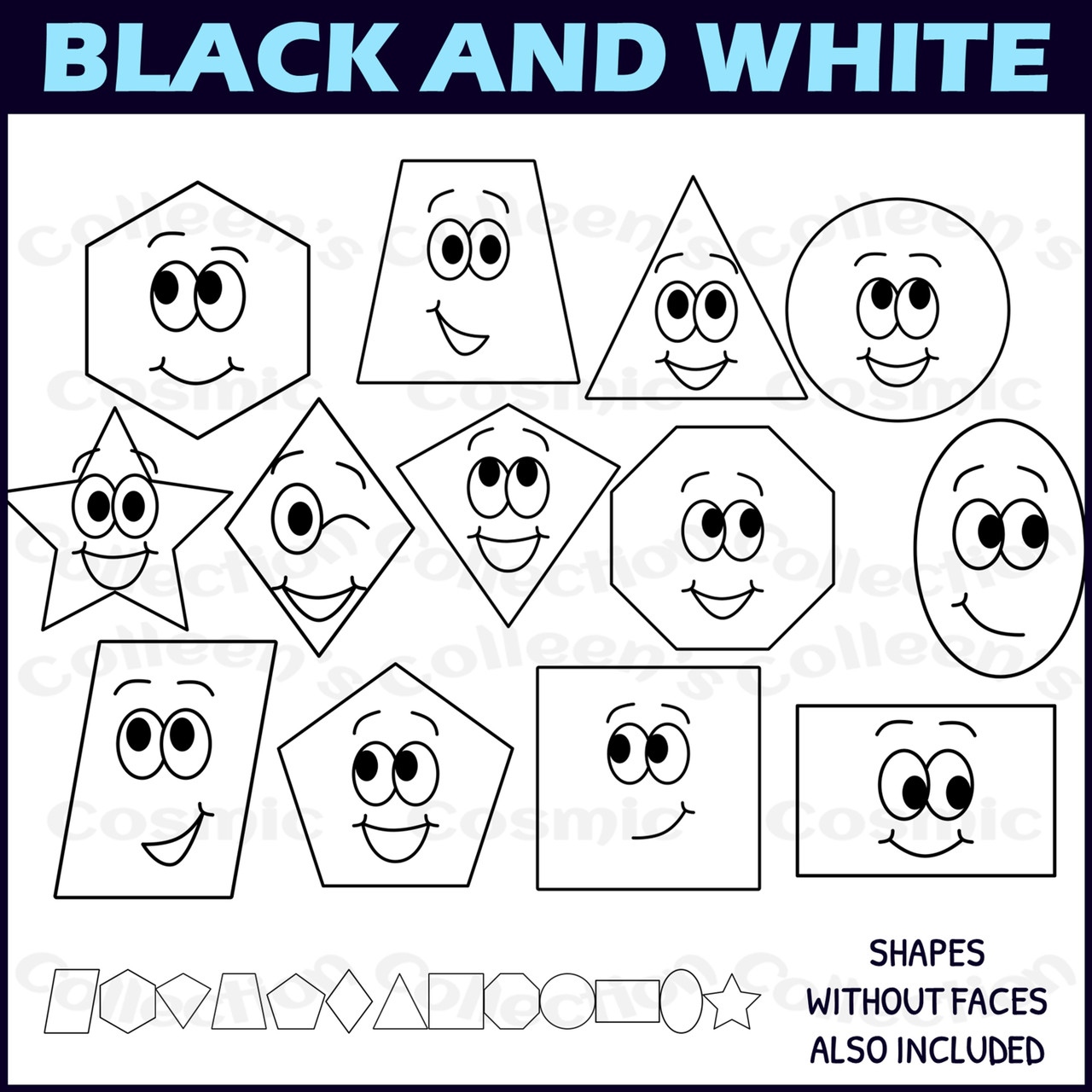 Cute Shapes Clipart Cute Shapes Clipart