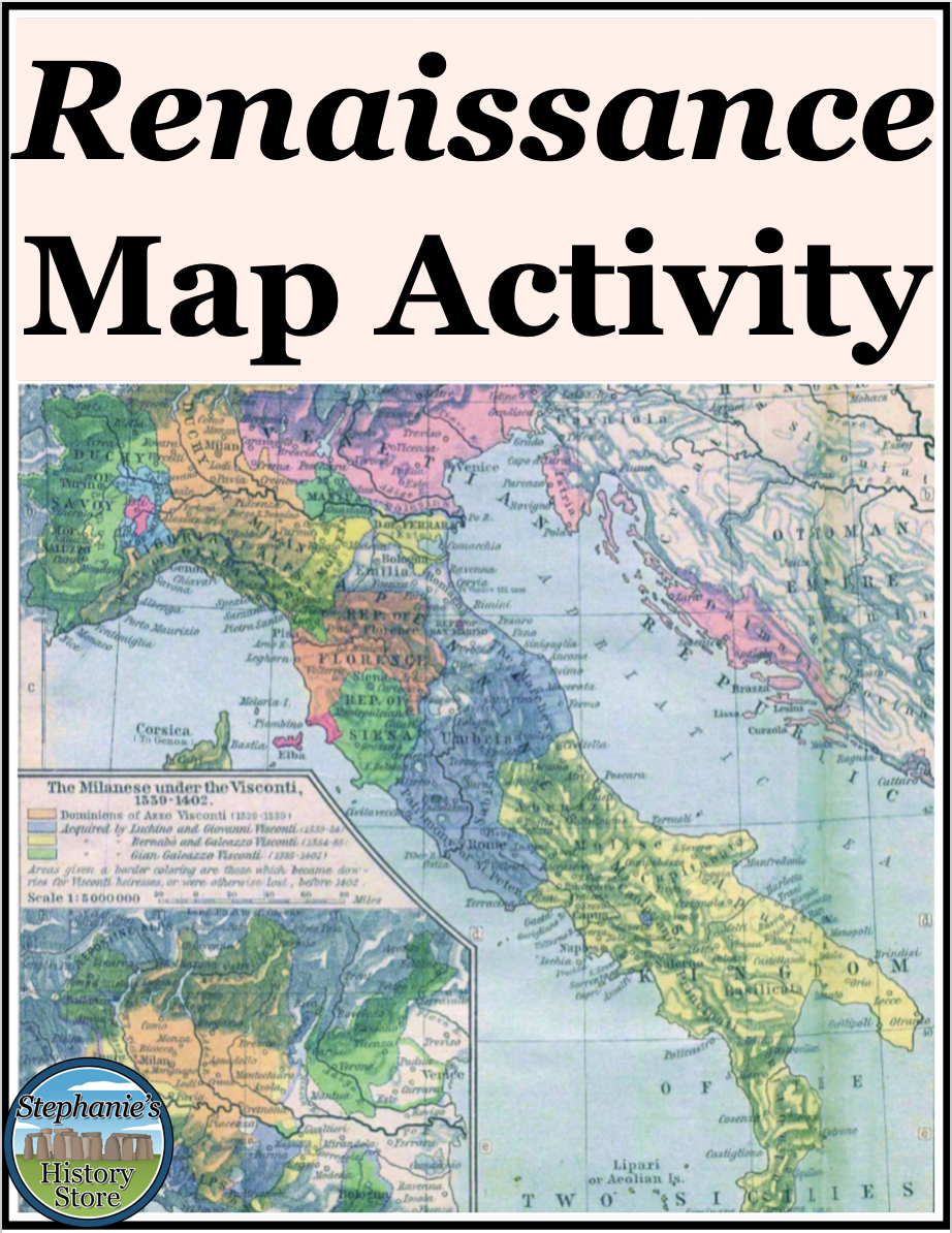 The Renaissance in Italy Map Activity