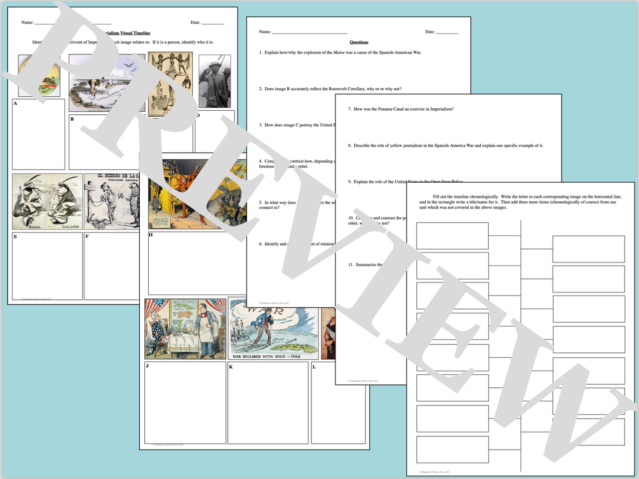 Imperialism Images and Timeline Review