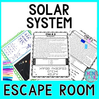 Solar System ESCAPE ROOM - Reading Comprehension - Earth Science ...
