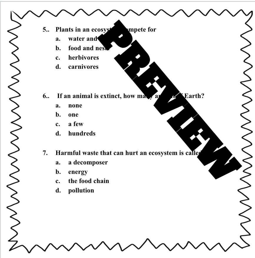 ECOSYSTEMS UNIT ASSESSMENT & PROJECTS (5TH GRADE) - Amped Up Learning