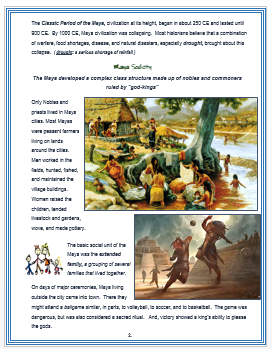 The Maya - An Overview + Assessment - Amped Up Learning