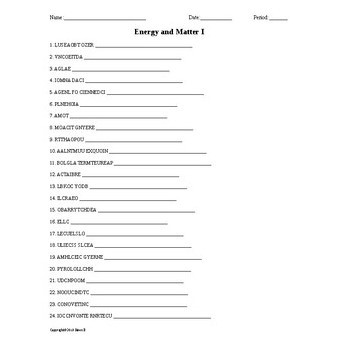 Word Scramble Bundle for Physical Geography - Amped Up Learning
