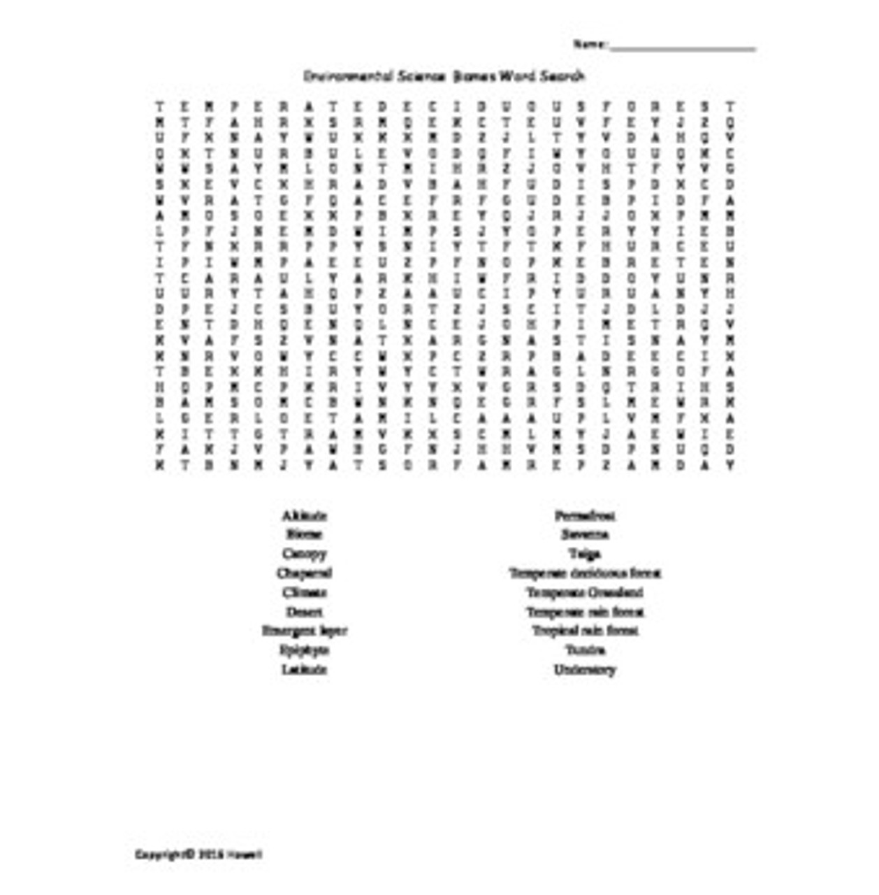 Environmental Science Vocabulary Word Search Bundle - Amped Up Learning