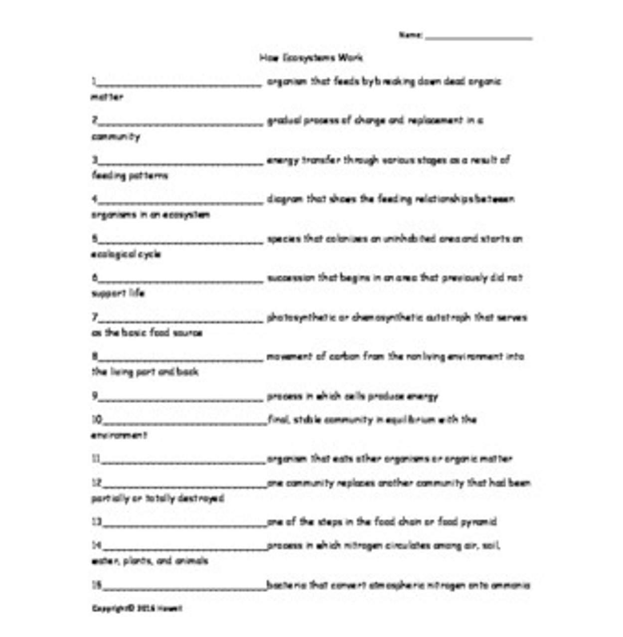 Environmental Science Vocabulary Quizworksheet Bundle Amped Up Learning