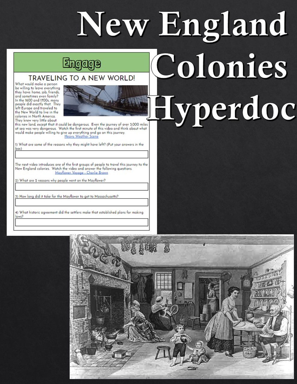 New England Colonies Hyperdoc: Colonial America Webquest - Amped Up ...