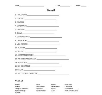 Middle School Geography Vocabulary Word Scramble Bundle - Amped Up Learning