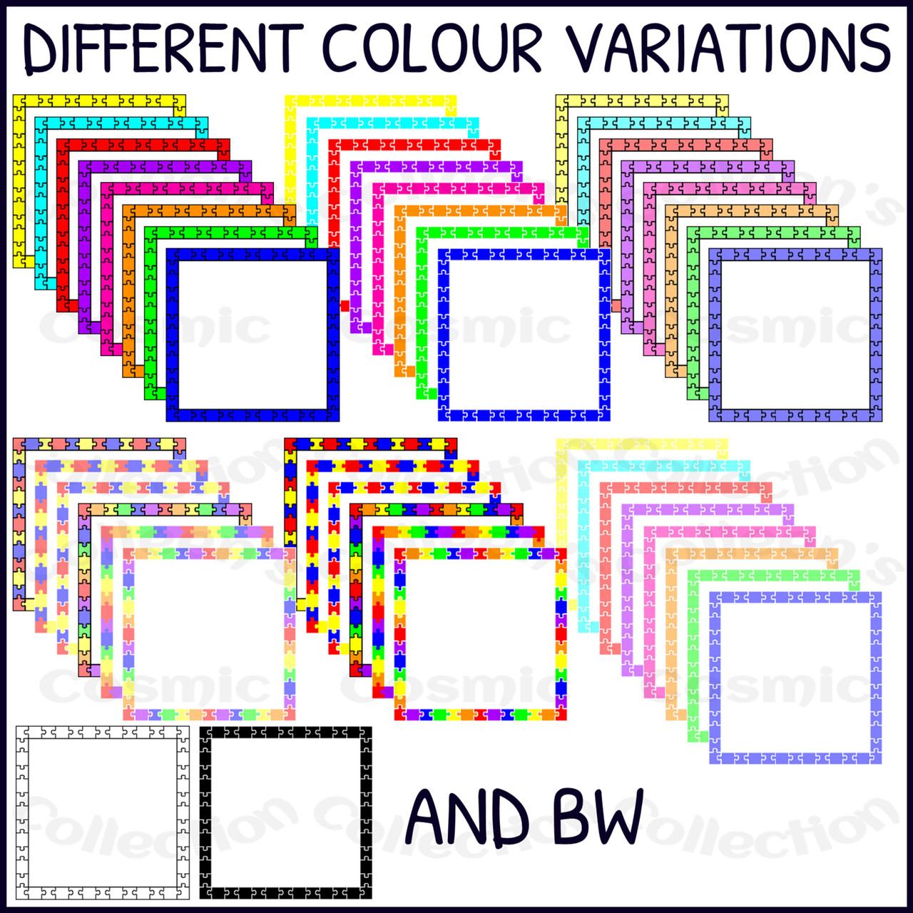 Puzzle Borders Set 1