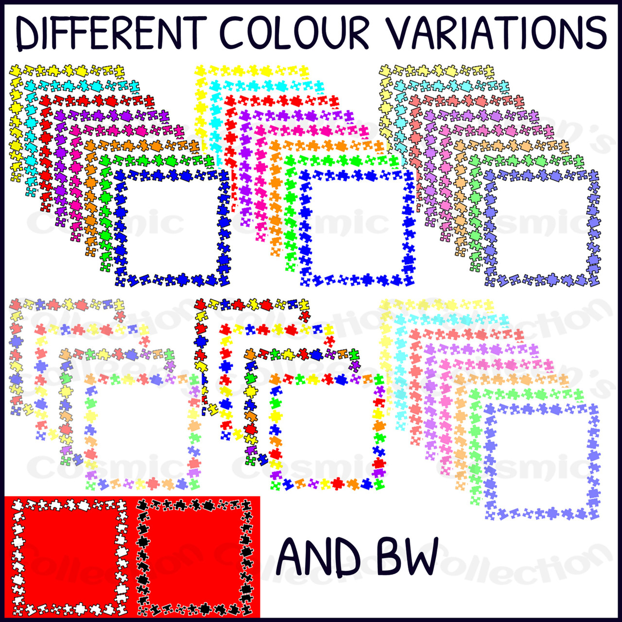 Puzzle Borders Set 3