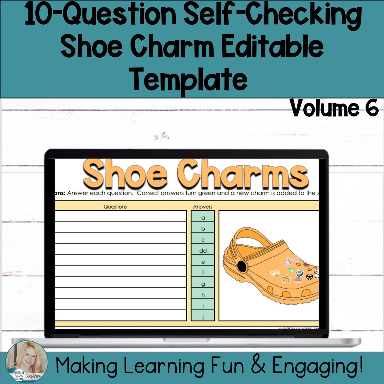 Editable Self-Checking Template - Digital Resource Vol. 6 - Amped Up ...