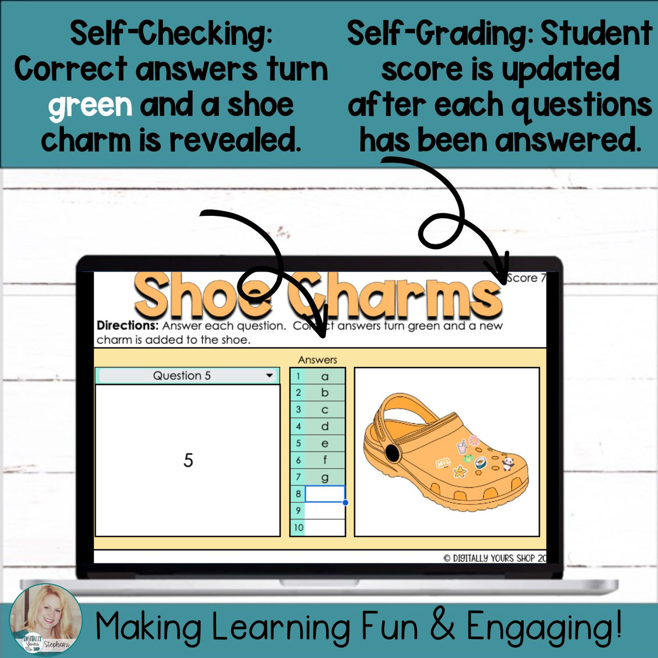 Editable Self-Checking Task Card Template - Digital Resource Vol. 6 ...
