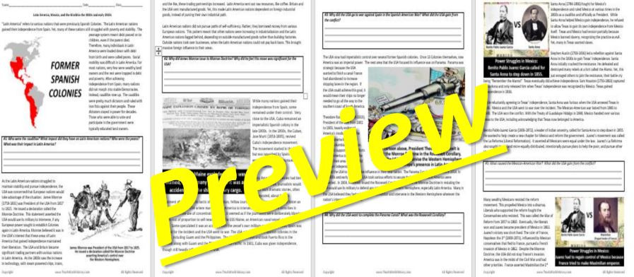 Mexico & Latin America in the 1800s and early 1900s - Amped Up Learning