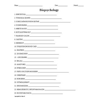 Psychology Vocabulary Review Bundle - Amped Up Learning