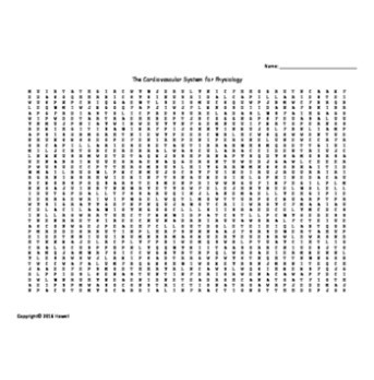 Physiology Vocabulary Word Searches Review Bundle - Amped Up Learning