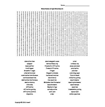 Physics and Physical Science Vocabulary Word Searches - Amped Up Learning