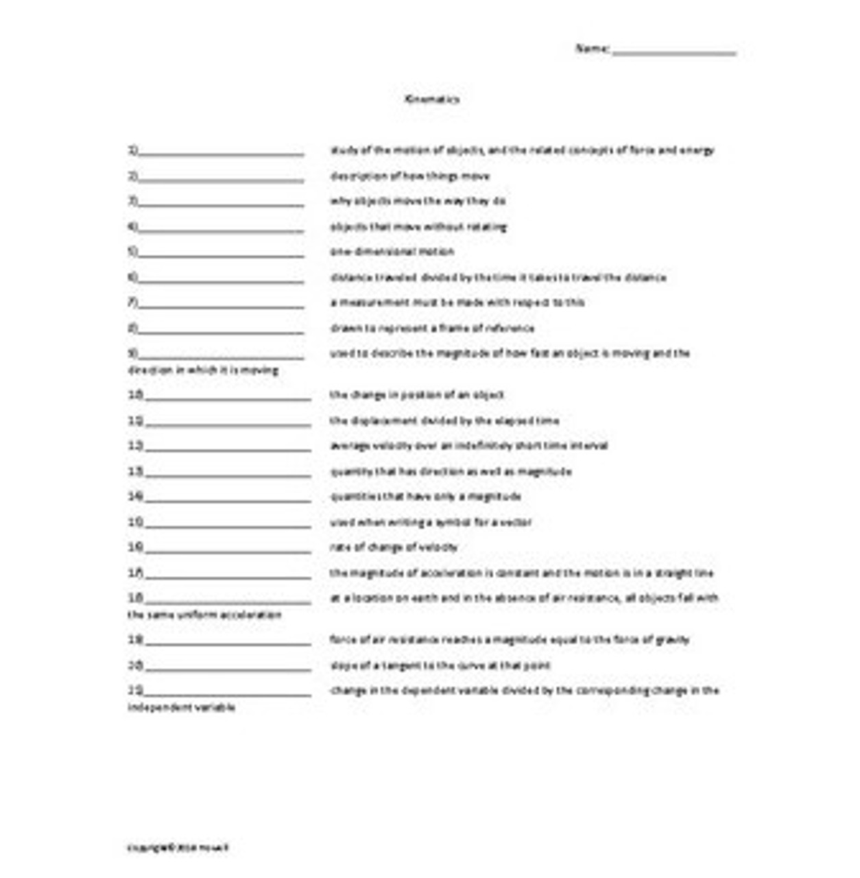 Physics And Physical Science Vocabulary Review Bundle Amped Up Learning