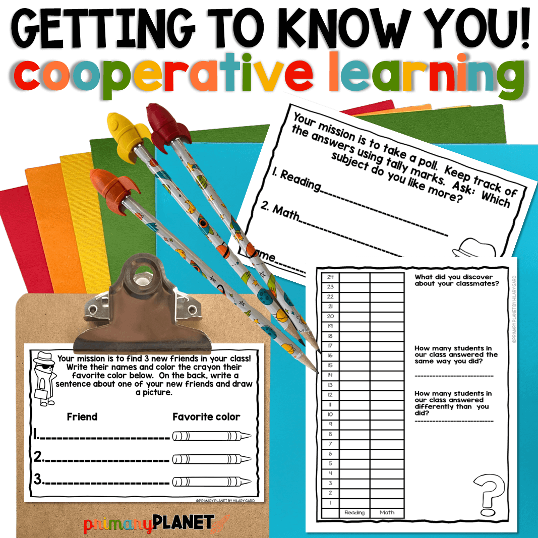 Fun Getting to Know You Cooperative Learning Activities for Back to School