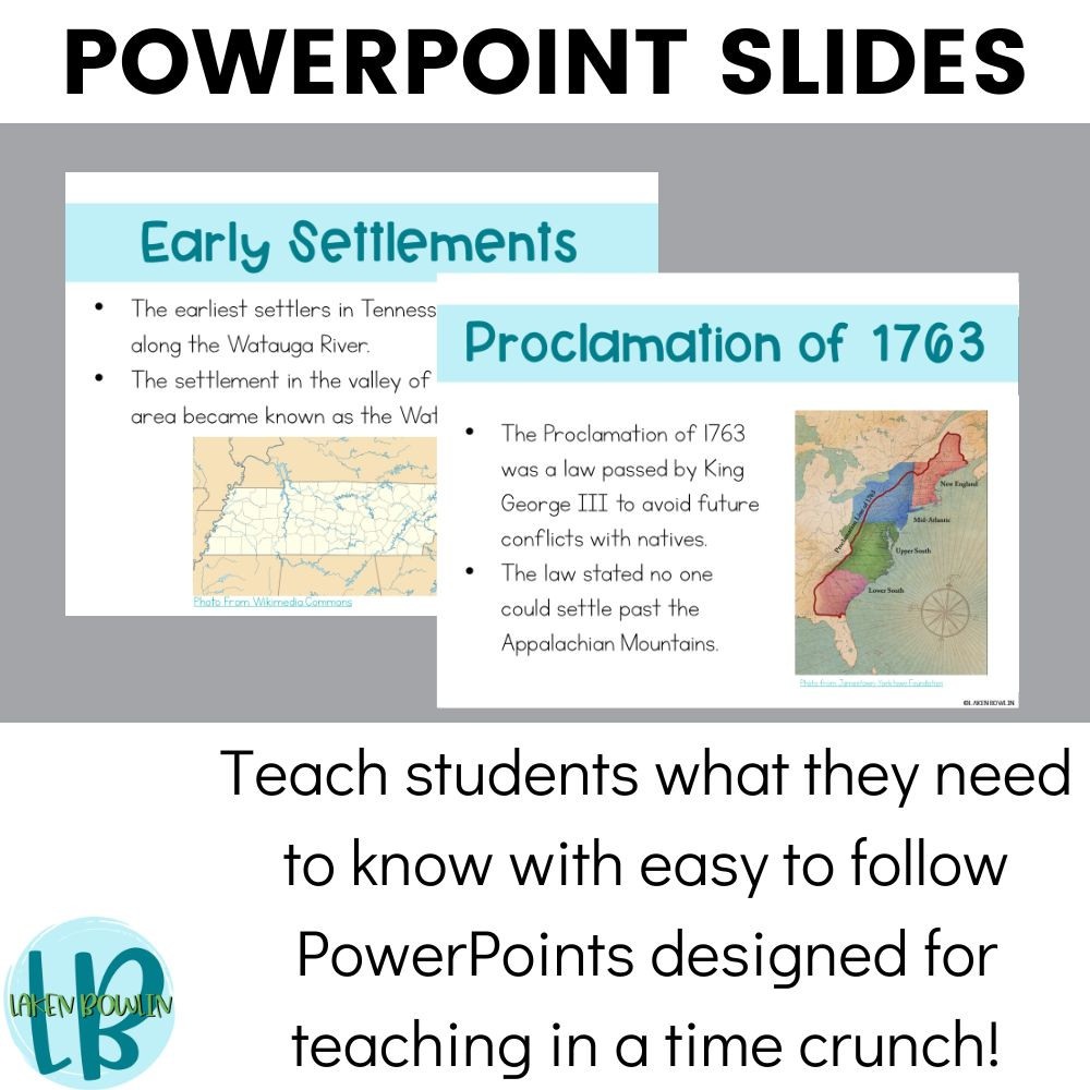 Early Tennessee History PowerPoint