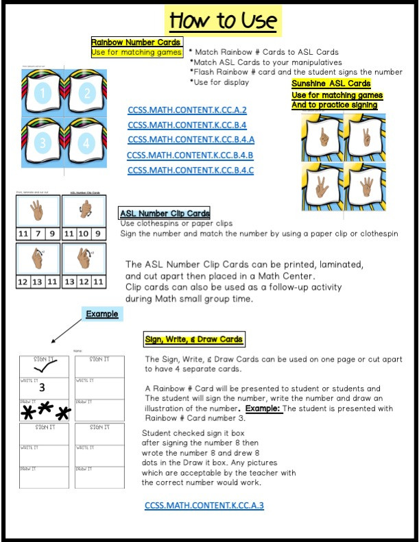 ASL Math Activities with a Weather Theme - Amped Up Learning
