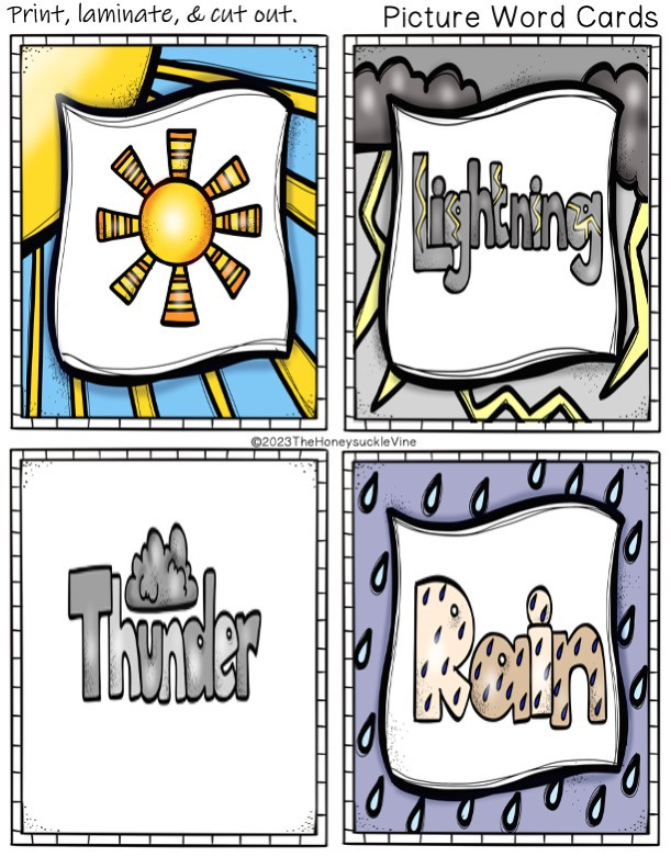 ASL Weather Adapted Book Set - Amped Up Learning