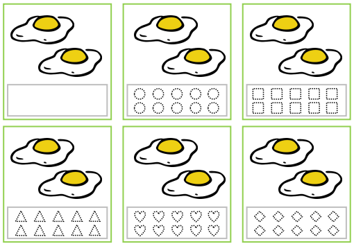 COUNTING SHAPES TRACING TASK CARDS 5 - Amped Up Learning