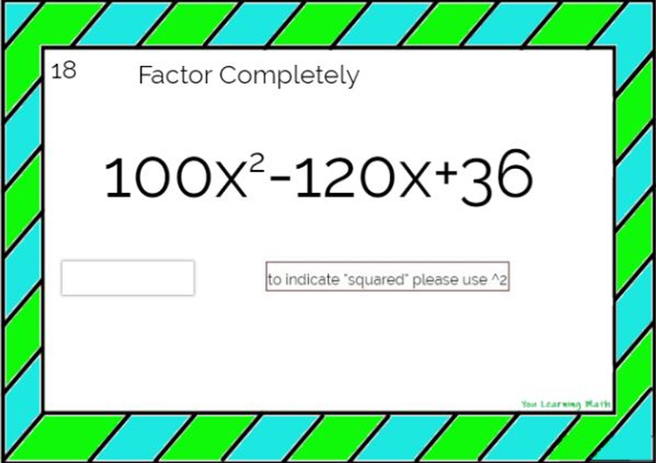 Factoring Special Cases - Digital BOOM Cards - 20 Problems - Amped Up ...