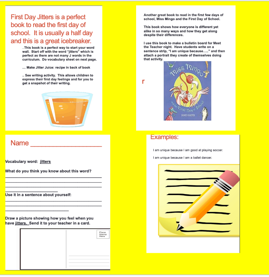 FIRST DAYS OF SCHOOL ACTIVITIES UNIT: FIRST WEEK FUN - Amped Up Learning