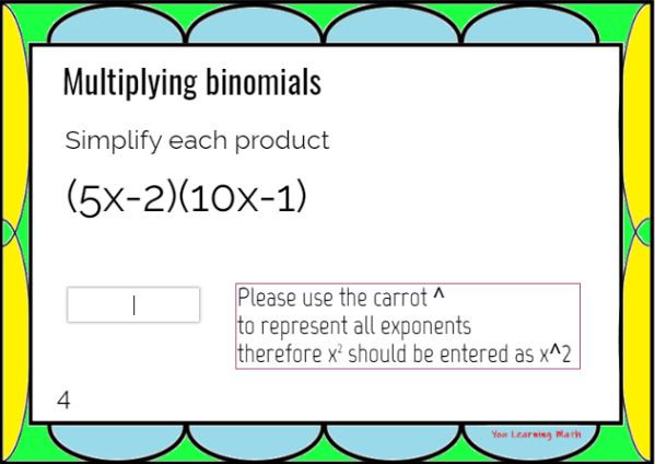 Multiplying by a Binomial: DIGITAL BOOM Cards - 20 Problems - Amped Up ...