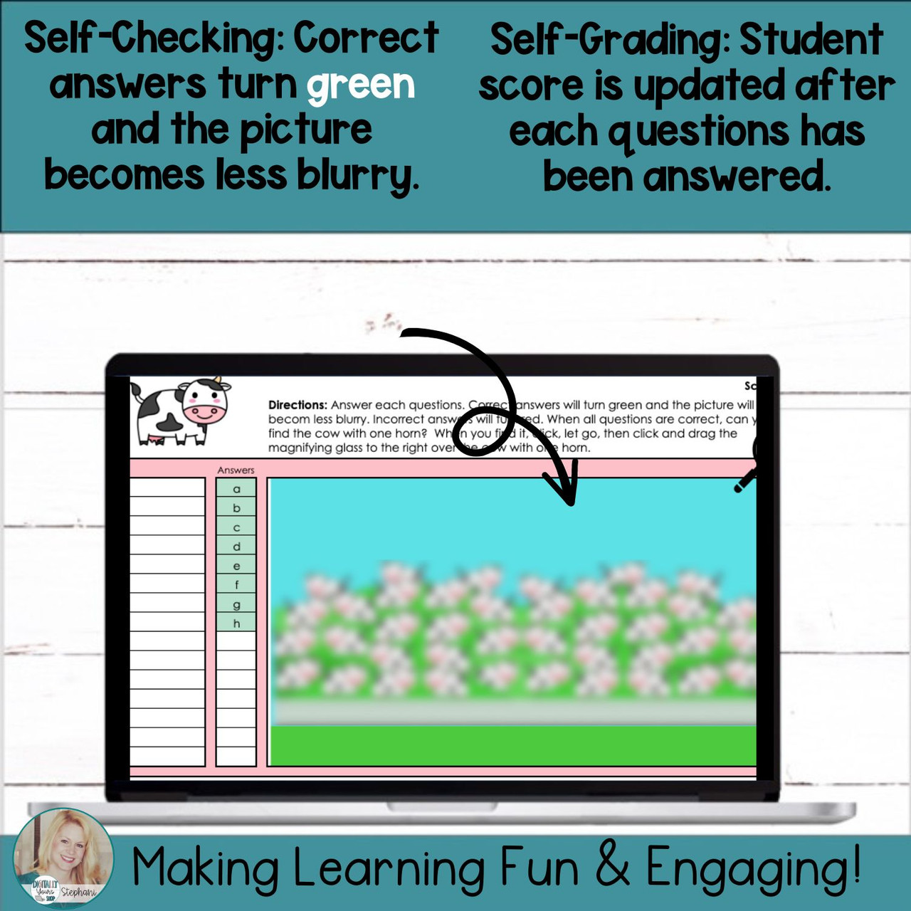 Editable Self-Checking I Spy Template Digital Resource Activity Vol. 5 ...