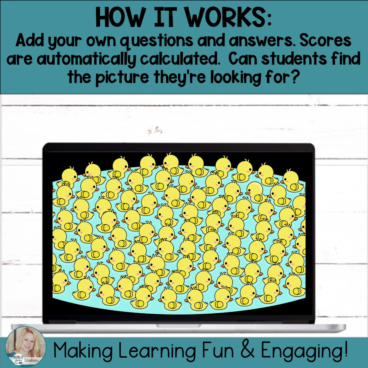 Editable Self-Checking I Spy Template Digital Resource Activity Vol. 6 ...