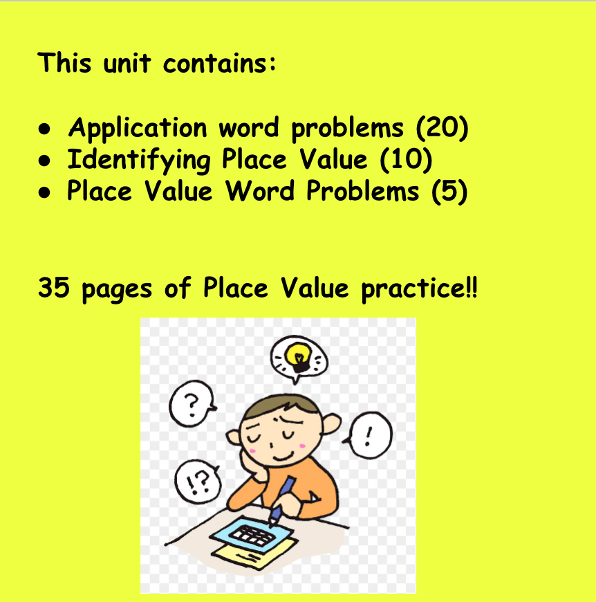 MATH PLACE VALUE BUNDLE: 2ND GRADE: PROBLEMS/APPLICATIONS - Amped Up ...