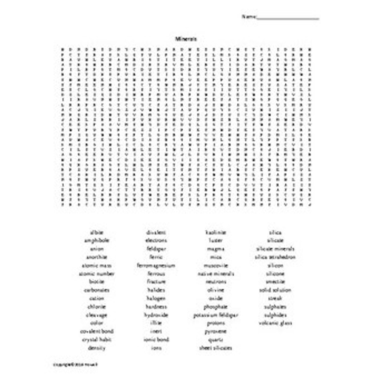 Geology Vocabulary Word Search Bundle Amped Up Learning