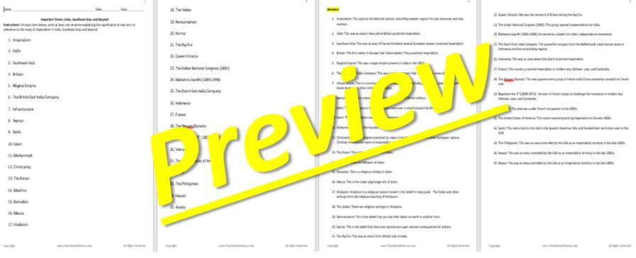 Imperialism: India, South East Asia, & Beyond - Amped Up Learning