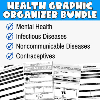 Health Graphic Organizer Bundle