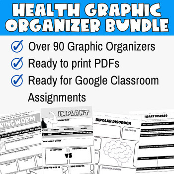 Health Graphic Organizer Bundle